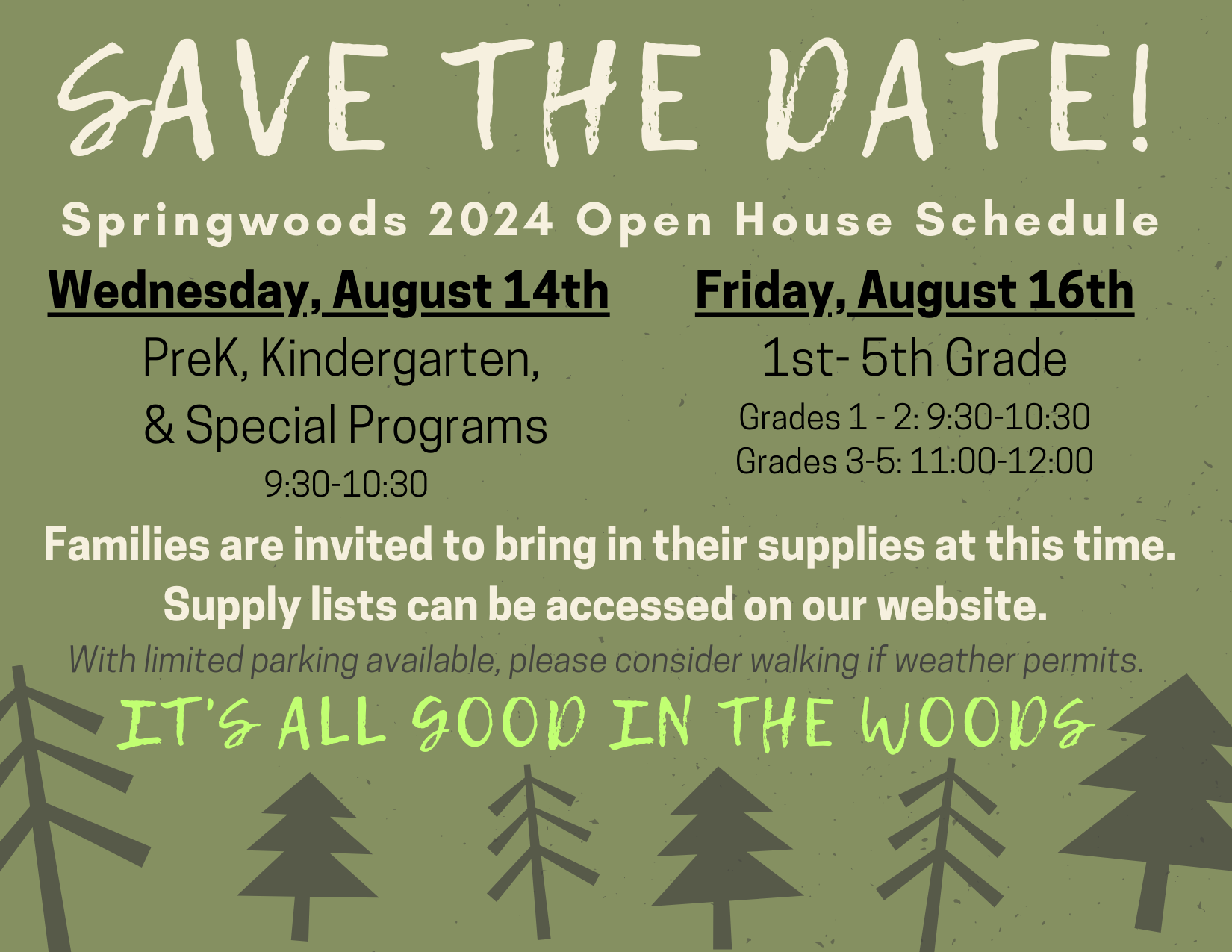 SPES Open House 2024 - Springwoods Elementary School