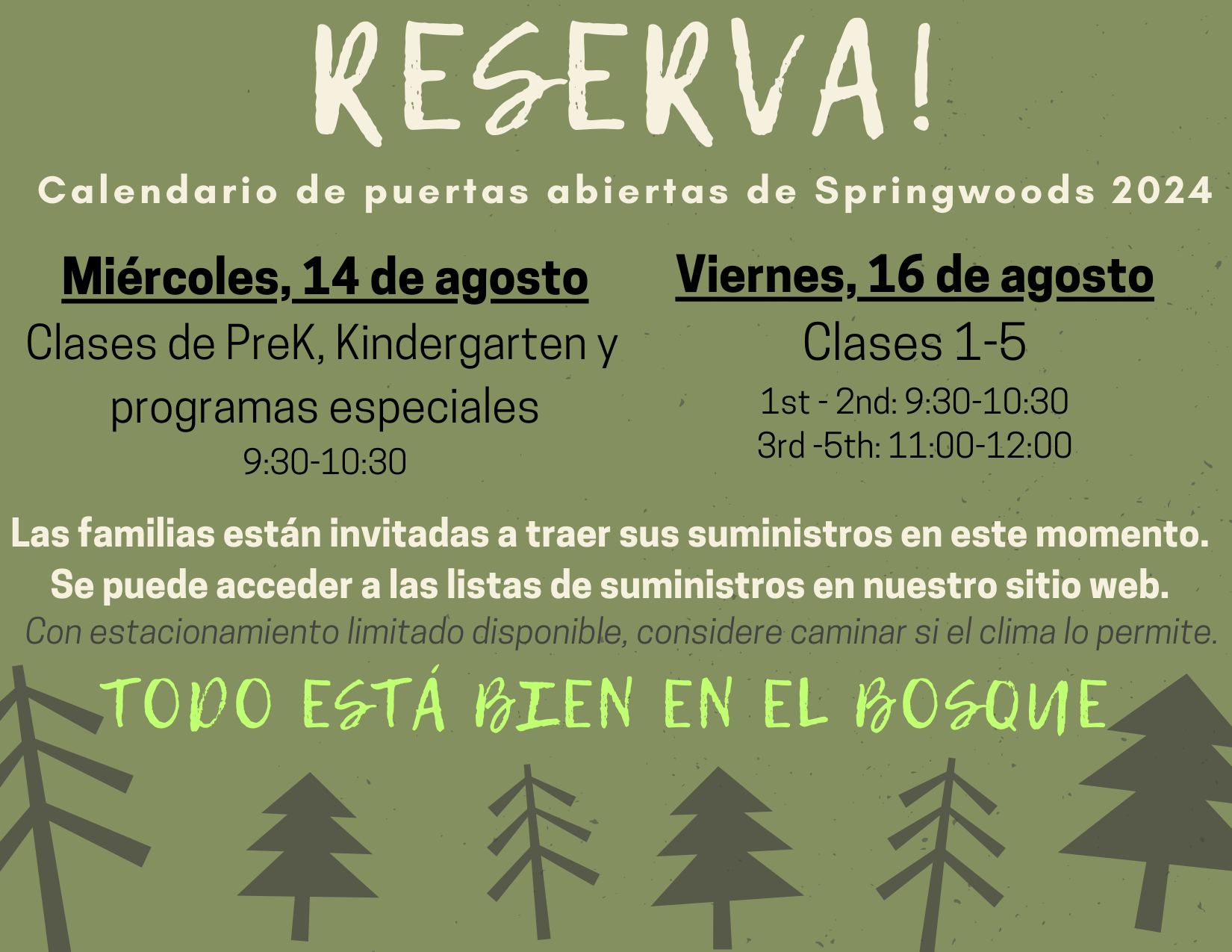 SPES Open House 2024 - Springwoods Elementary School